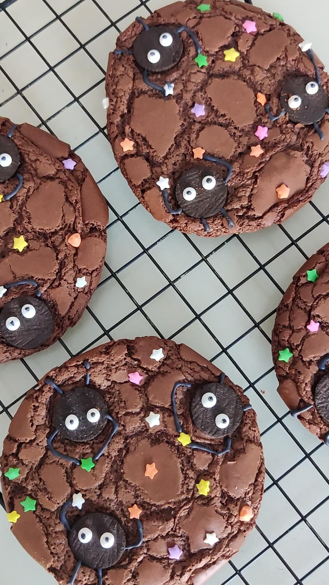 Brownie Cookies x Soot Sprites from Spirited Away - ButteredFlour